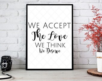 We accept the love | Etsy