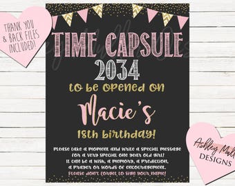 Time capsule sign | Etsy