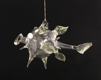 Glass puffer fish | Etsy