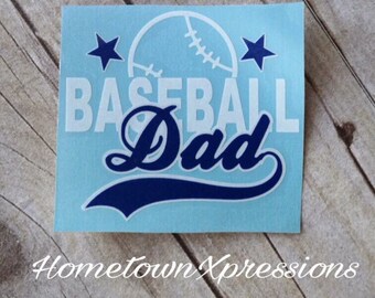 Baseball Mom Dad Tumbler DECAL / Baseball Mom Decal / Baseball