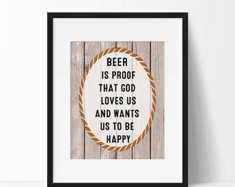 Benjamin Franklin Quotes Beer Is Proof Quote Wall Decal