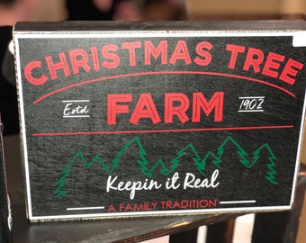 Tree farm sign | Etsy
