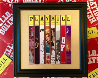 Custom Broadway Playbill Framed Art Collage Personalize It