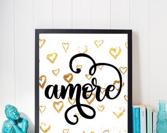 Amore print | Etsy