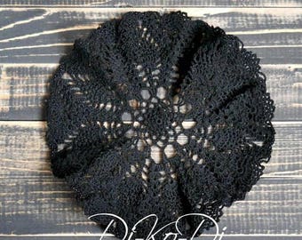 Black doily | Etsy