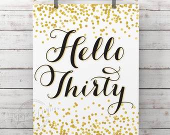 30th birthday poster | Etsy