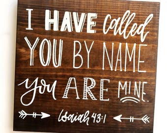 Scripture wood sign | Etsy