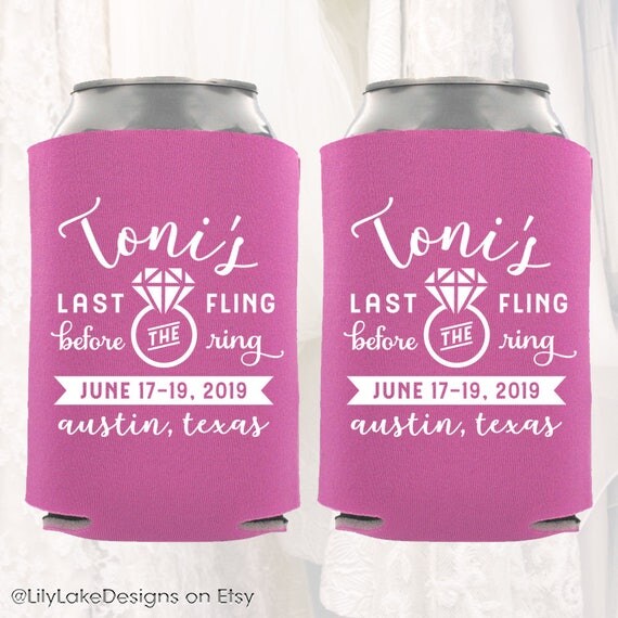 Personalized Bachelorette Party Can Cooler Last Fling Before