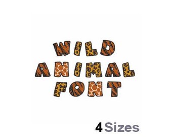 Animal font | Etsy