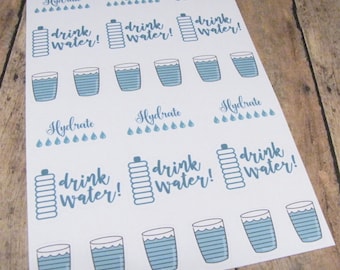 Water stickers | Etsy