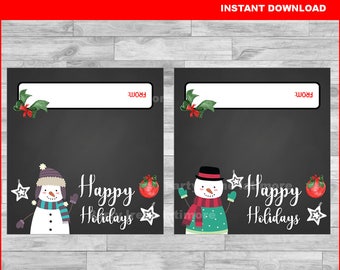 Snowman bag topper | Etsy