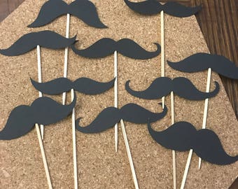 Mustache cake topper | Etsy
