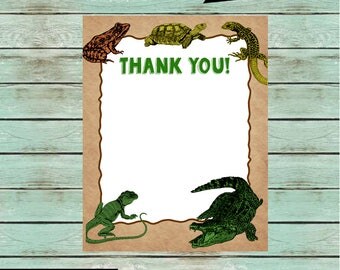 Lizard thank you | Etsy