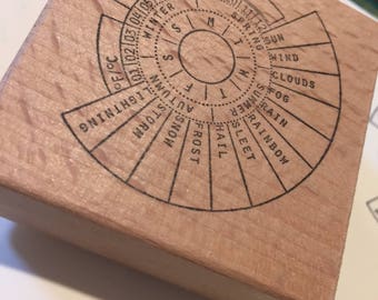 Calendar stamp | Etsy