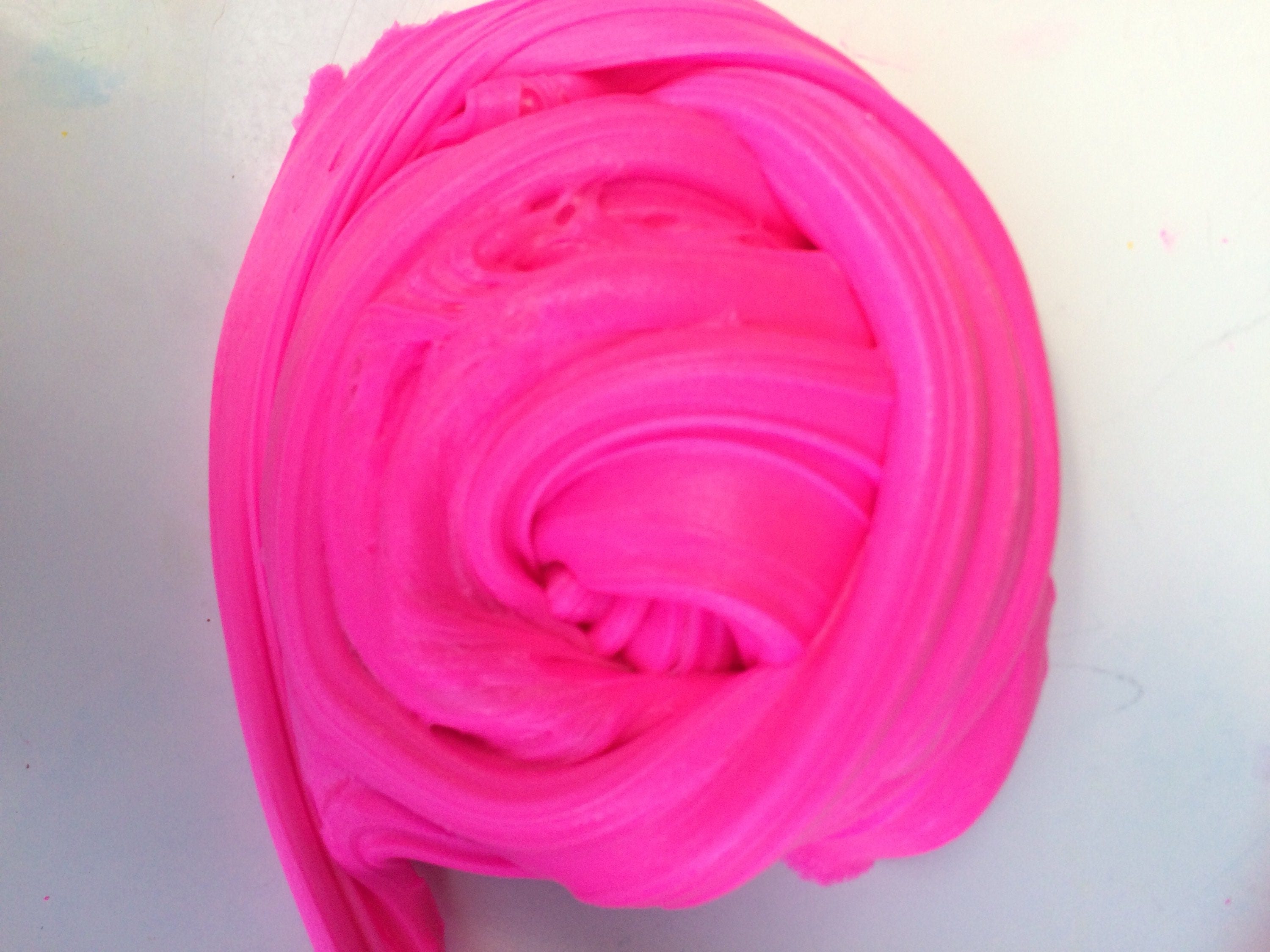 Barbie Glossy Clicky Neon Pink Slime 4oz Customise And Add
