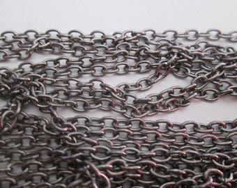 Link Chain Rectangle Chain 5 M. Rectangle Raw Brass Chain