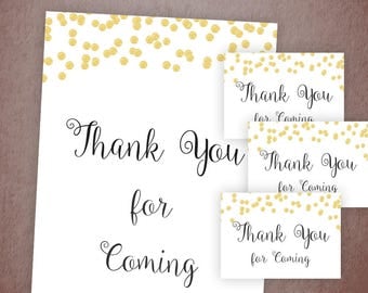 Thank you for coming | Etsy