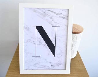 Marble letters | Etsy