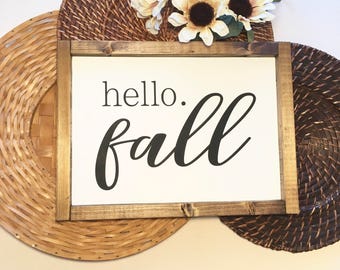 Fall wood sign | Etsy