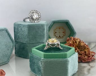 Velvet ring box | Etsy
