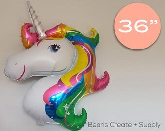 Unicorn balloon | Etsy