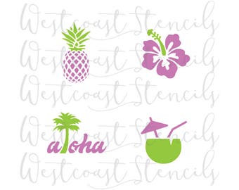 Aloha stencil | Etsy