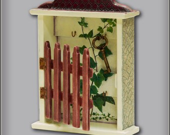 Wooden key cabinet | Etsy