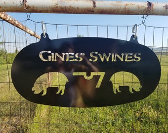 Show pig sign | Etsy