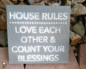 House rules sign | Etsy
