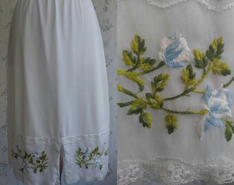 Blue half slip | Etsy