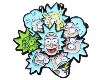 Rick and morty pin | Etsy