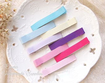 Lined Alligator Clips Lined Clips Grosgrain Ribbon Clips