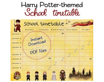 School schedule | Etsy