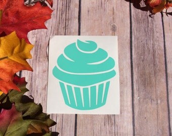 Cupcake vinyl decal | Etsy