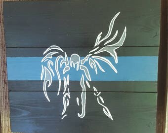 Thin blue line angel | Etsy