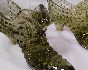 Fenton glass shoe | Etsy