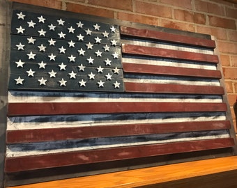 American flag sign | Etsy