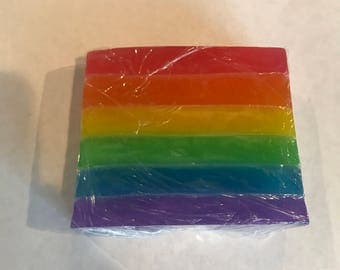 Rainbow soap | Etsy
