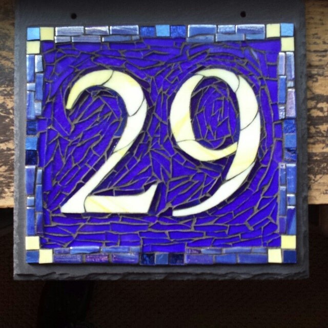 View Colorful House Numbers by nutmegdesigns on Etsy