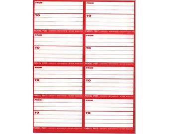 Parcel post labels | Etsy