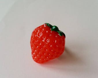 Strawberry ring | Etsy