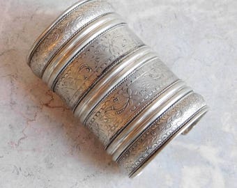 Embossed bracelet | Etsy