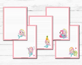 Mermaid stationery | Etsy