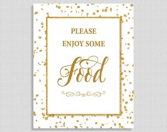 Food table sign | Etsy