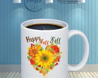 Autumn coffee mug | Etsy