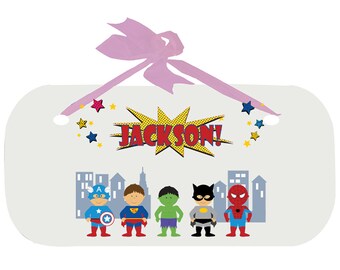 Superhero door sign | Etsy