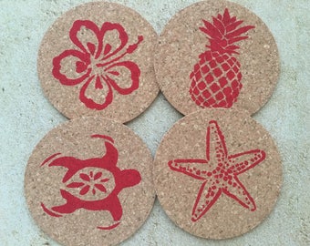 Beach coasters | Etsy