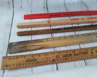 Vintage wooden ruler | Etsy