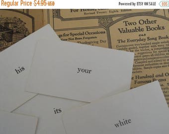 Vintage flash cards | Etsy