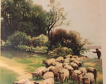 Pastoral painting | Etsy